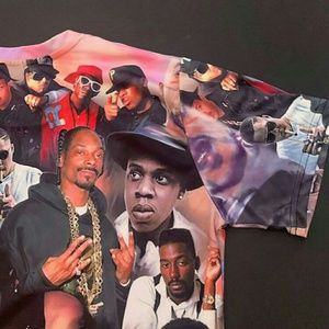Hip Hop | Shirts | Historic Rappers Allover Print Tee Mens | Poshmark